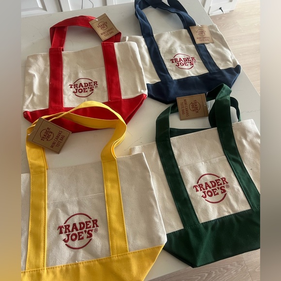 Trader Joe’s | Bags | Trader Joes Mini Tote Bags Full Set | Poshmark